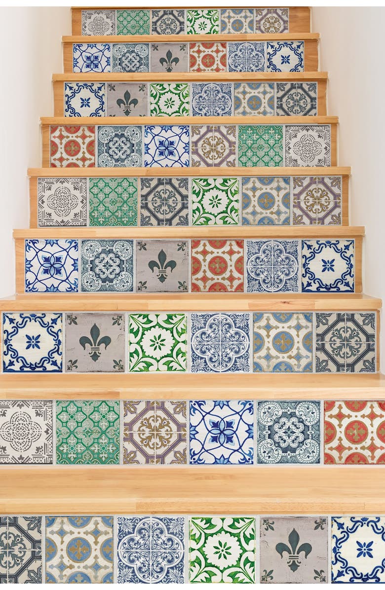 WALPLUS Vintage Porcelain Tiles Mix Wall Stickers | Nordstromrack