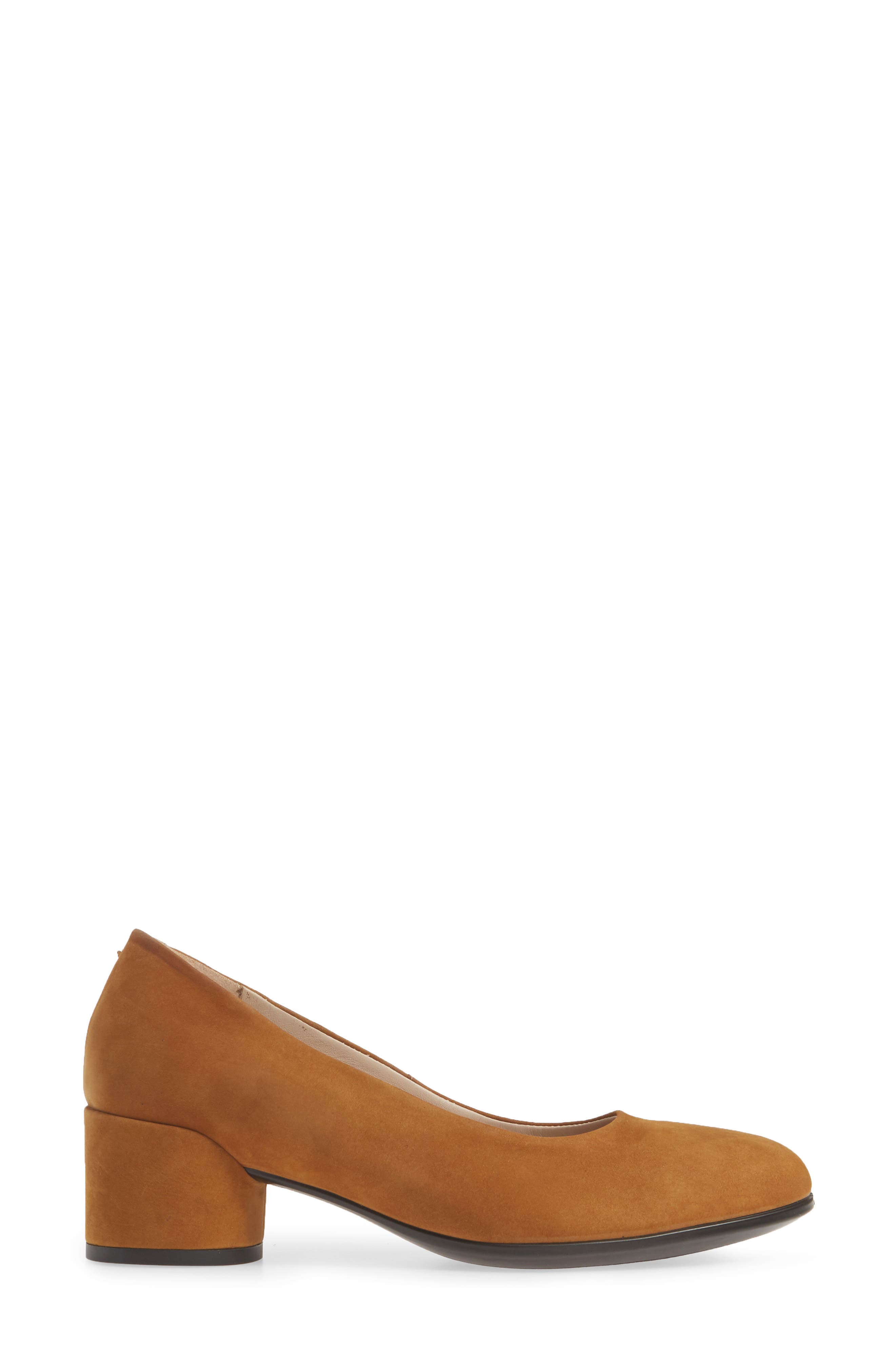 ECCO Shape 35 Suede Mod Block Heel Pump | Nordstromrack