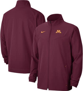 Nike Men's Nike Maroon Minnesota Golden Gophers 2021 Sideline Full-Zip ...