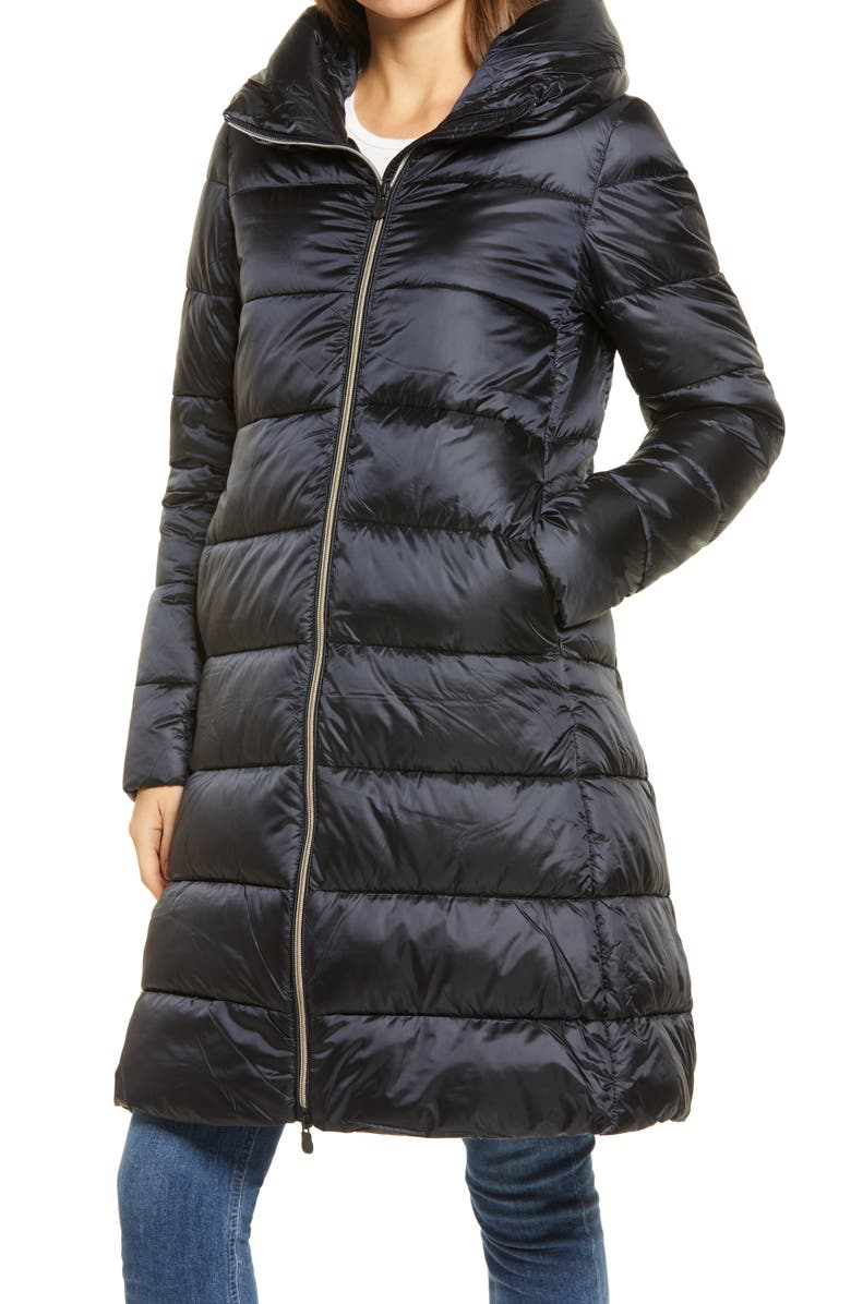 Save The Duck Iris Hooded Wind- & Water-Resistant Coat | Nordstromrack