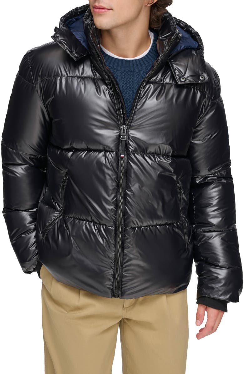 Tommy Hilfiger Water Resistant Hooded Heavyweight Puffer Jacket ...