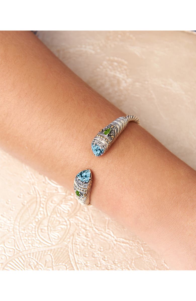 DEVATA Amethyst & Sterling Silver Uluwatu Cuff Bracelet | Nordstromrack