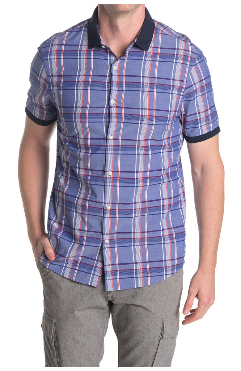 Michael Kors Slim Fit Aaron Stretch Short Sleeve Shirt | Nordstromrack