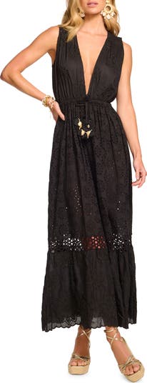 Ramy Brook Paxton Cotton Eyelet Cover-Up Maxi Dress | Nordstrom