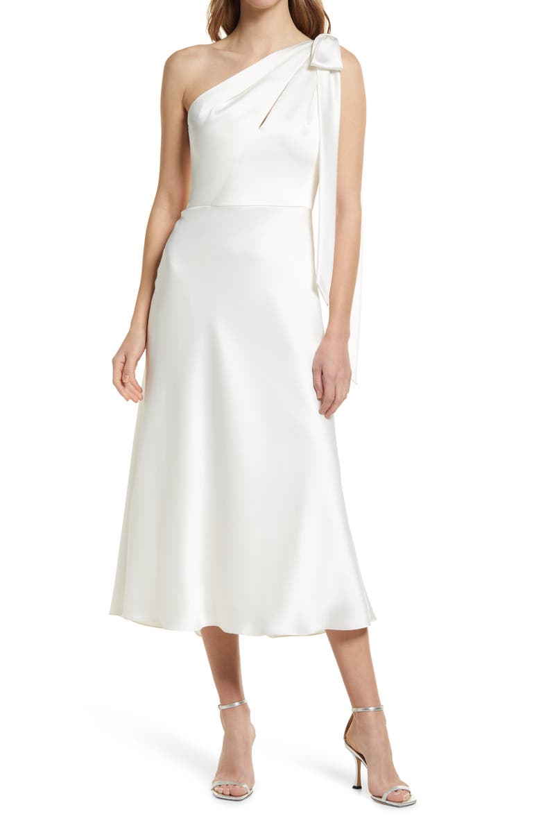 Amsale One-Shoulder Bias Cut Satin Dress | Nordstromrack
