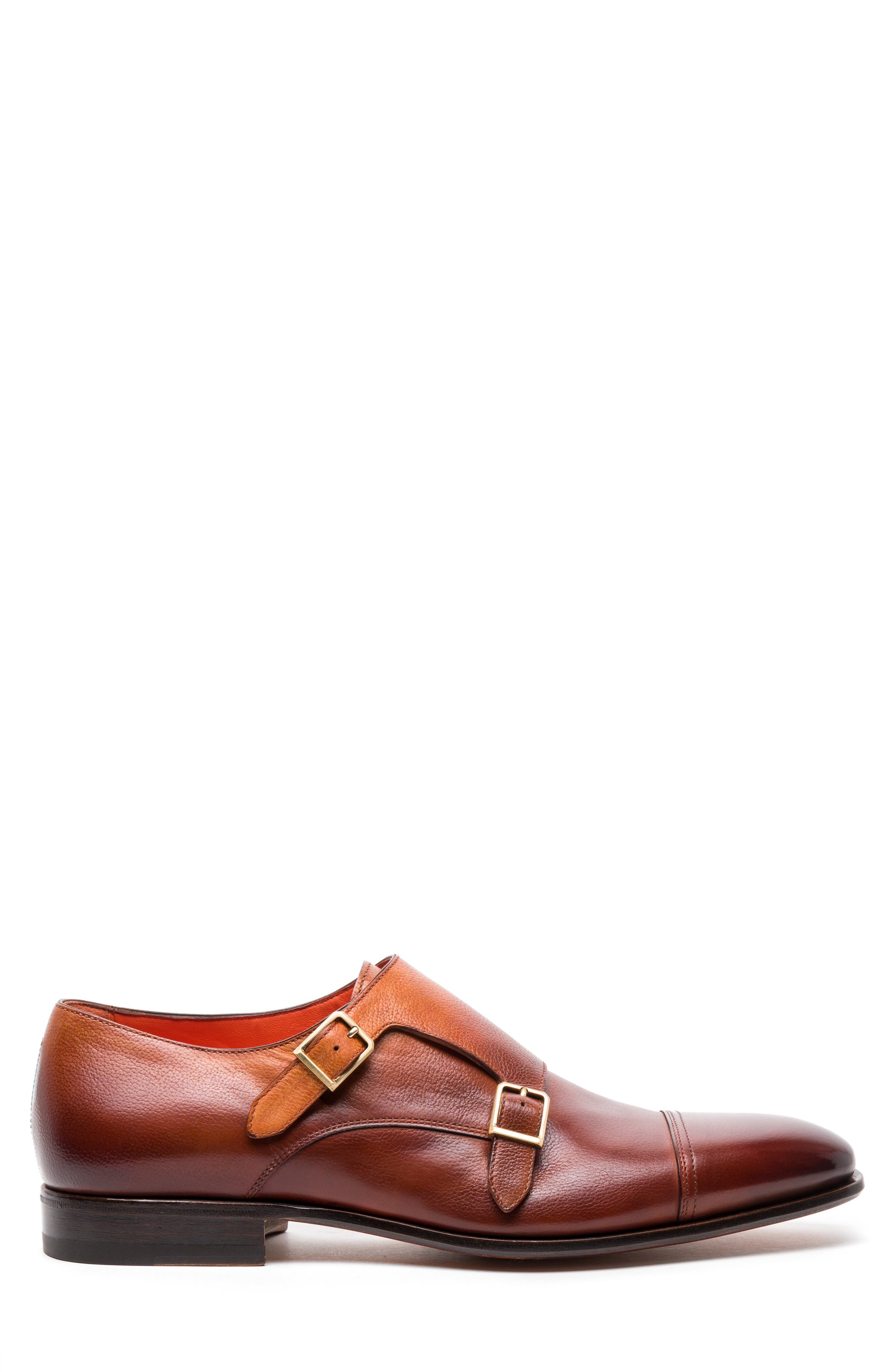 Santoni Double Monk Strap Leather Shoe (Men) | Nordstromrack