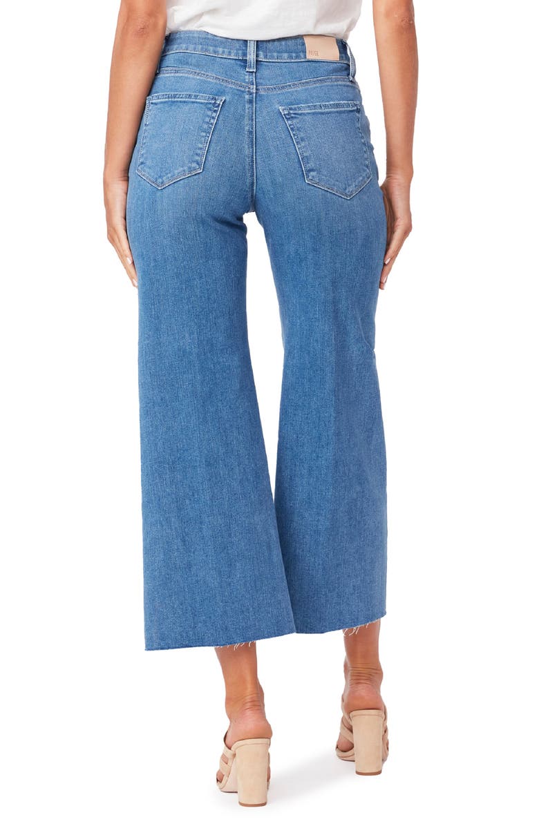 PAIGE Anessa High Waist Raw Hem Flare Leg Jeans | Nordstromrack