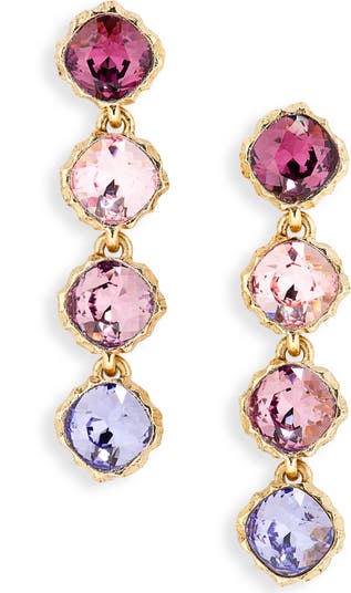 Oscar de la Renta Classic Crystal Drop Earrings Nordstrom