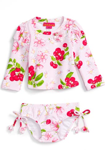 Kate Mack Two-Piece Rashguard Swimsuit | Nordstrom