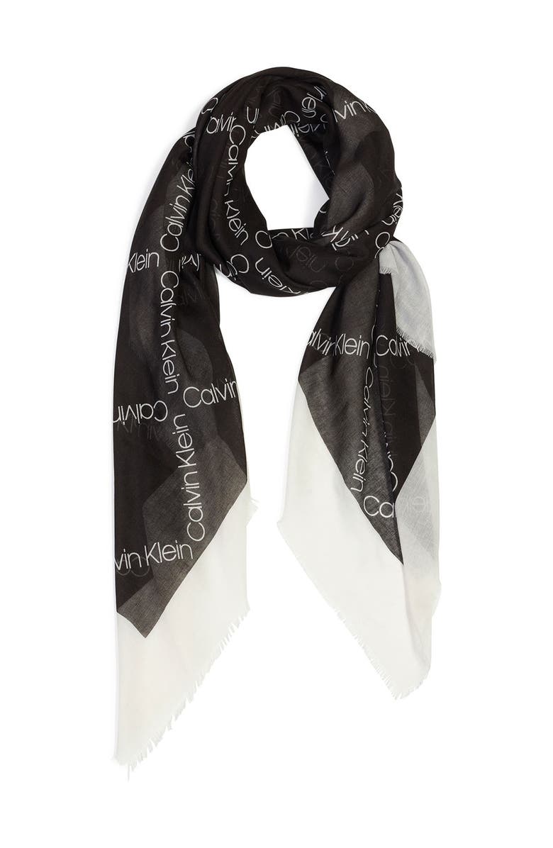 Calvin Klein Diamond Logo Square Scarf | Nordstromrack
