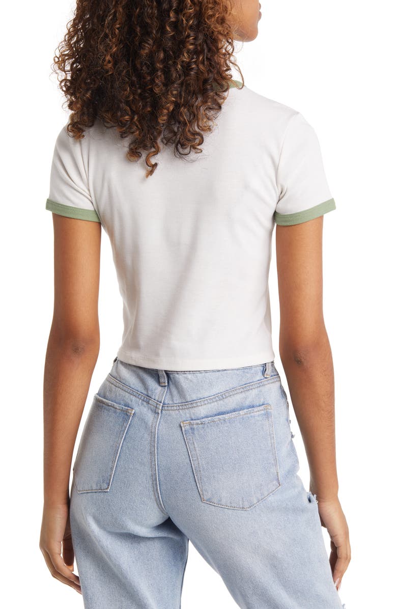 Vinyl Icons Women's New York Embroidered Crop T-Shirt | Nordstromrack