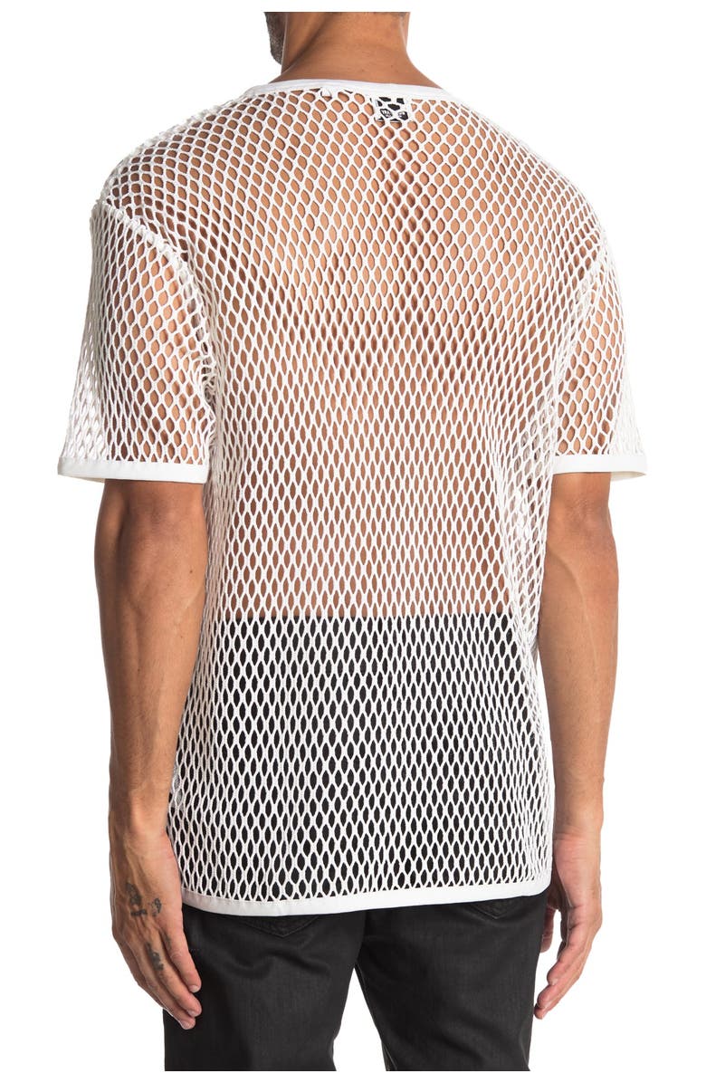 Burberry Diamond Mesh Knit Short Sleeve Top | Nordstromrack