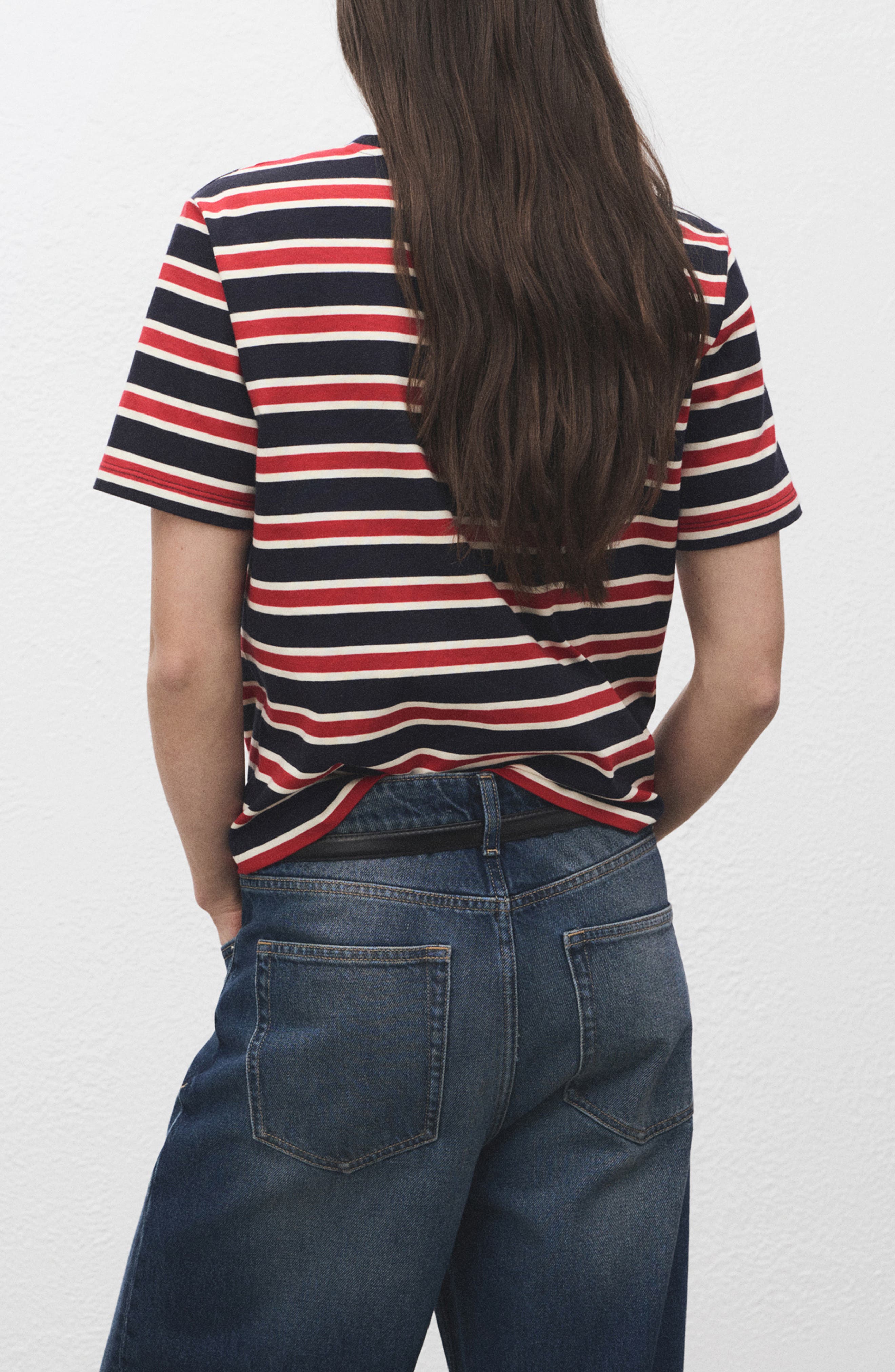MANGO Stripe Cotton T-Shirt | Nordstromrack