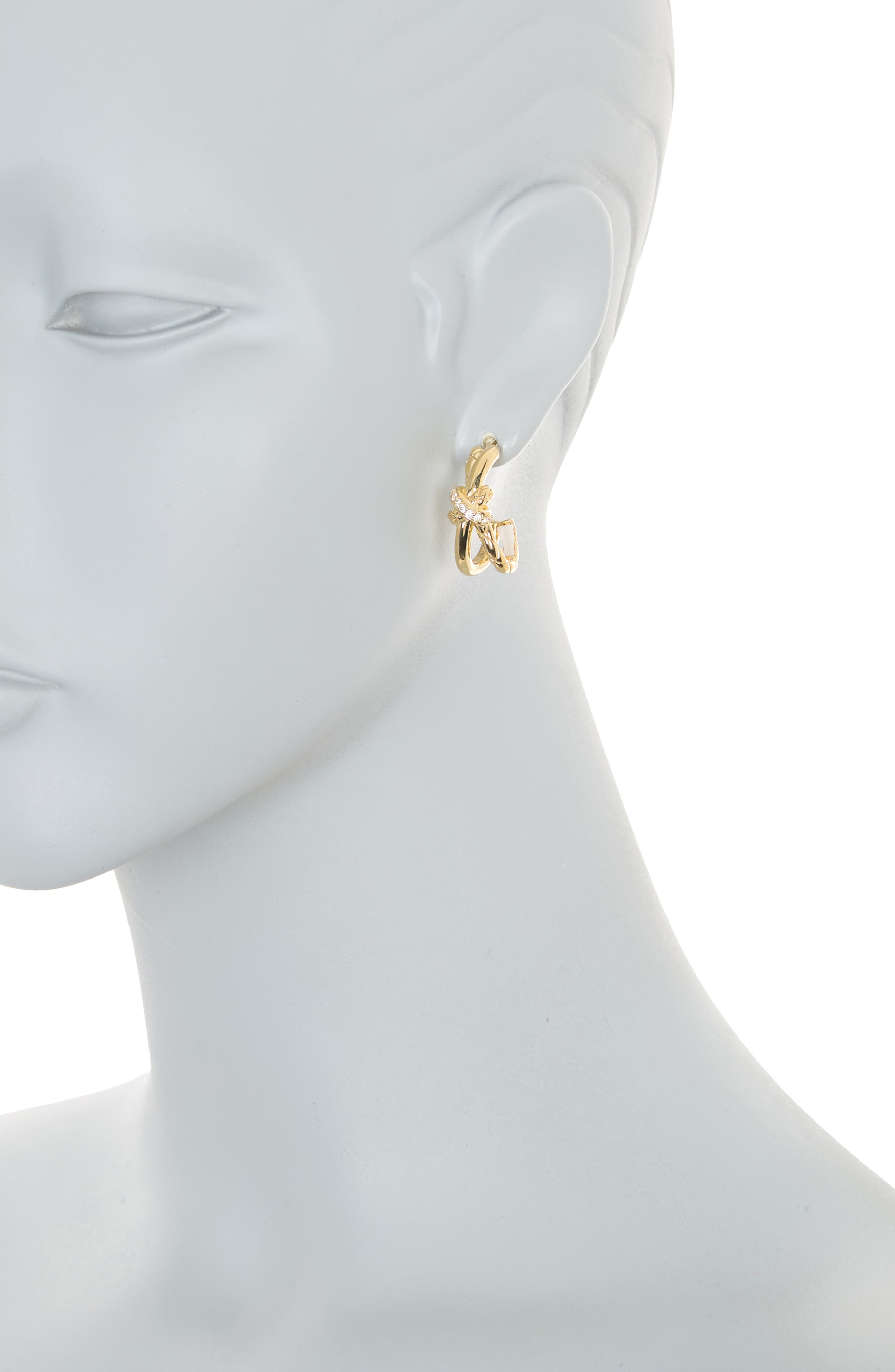 Judith Ripka Aura Braided Crisscross Hoop Earrings | Nordstromrack