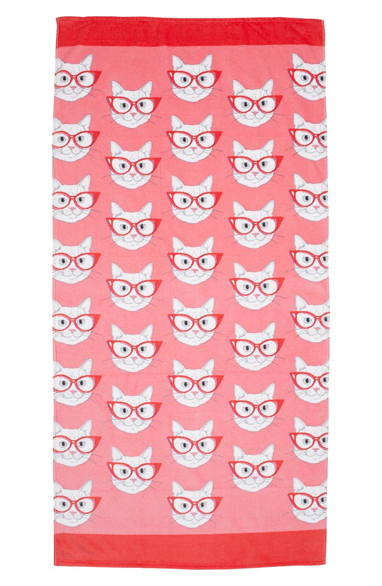 DOHLER Hipster Kittens Beach Towel - Multi | Nordstromrack