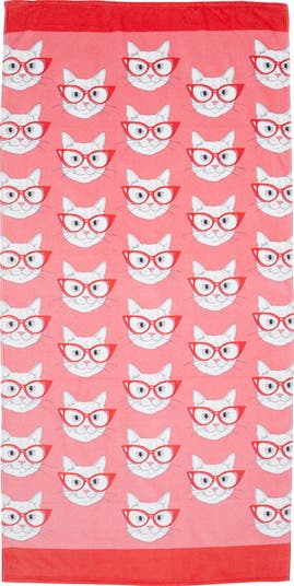 DOHLER Hipster Kittens Beach Towel - Multi | Nordstromrack