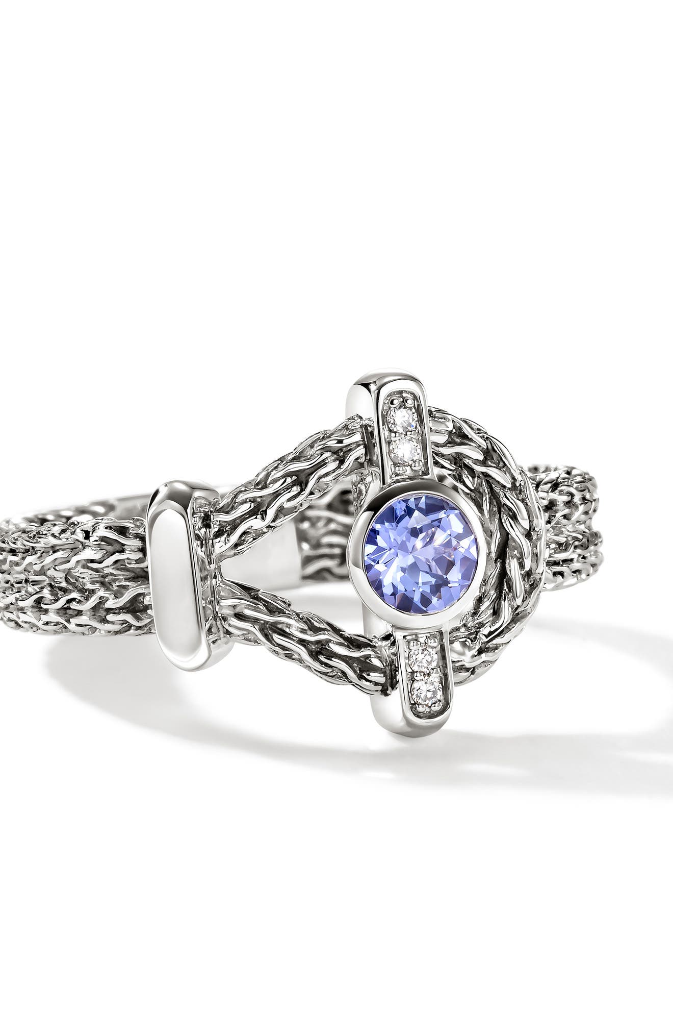 John Hardy Icon Ring, Sterling Silver, Tanzanite, Diamonds (Women ...