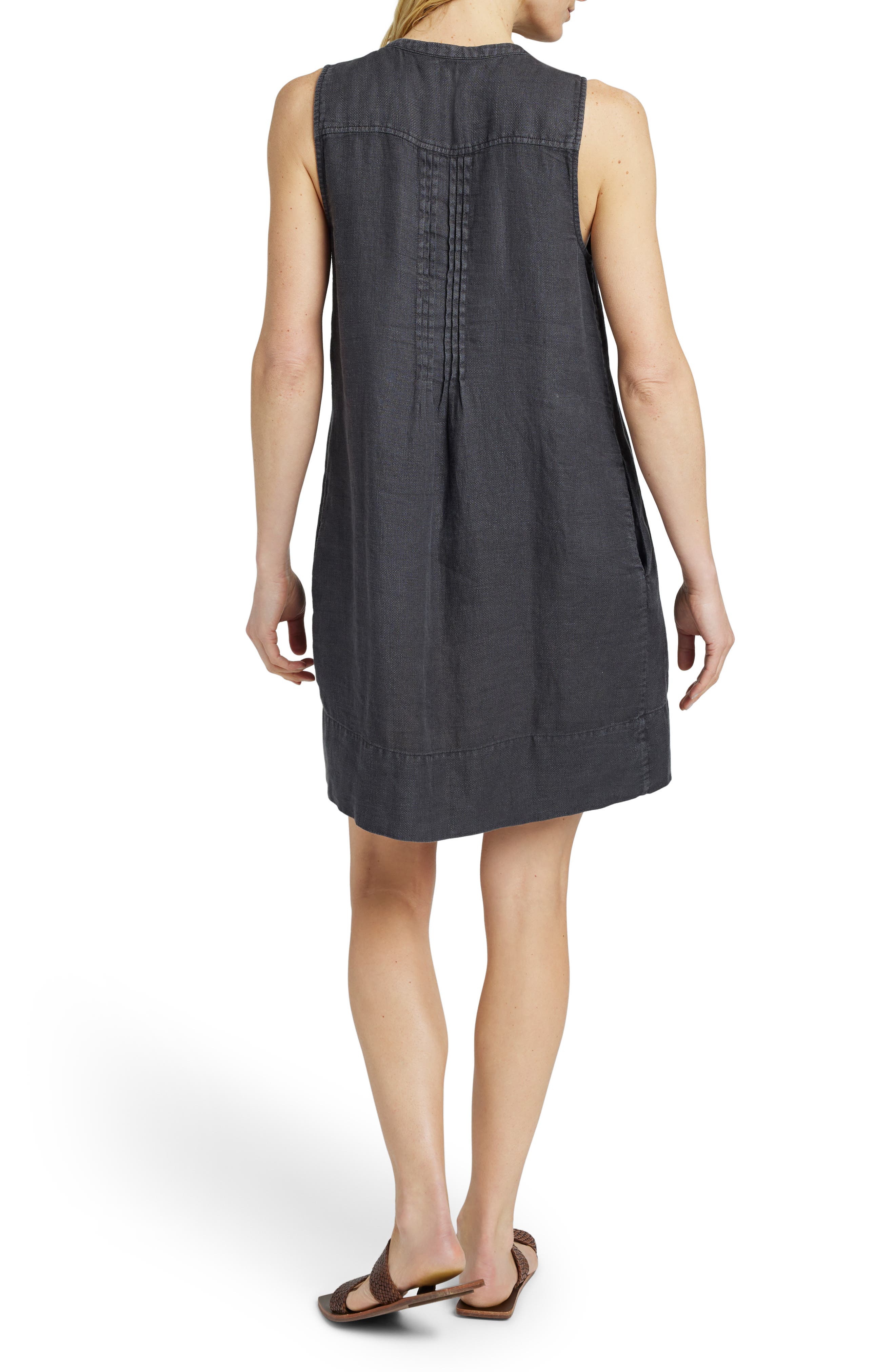 Faherty Isha Linen Denim Shift Dress | Nordstromrack