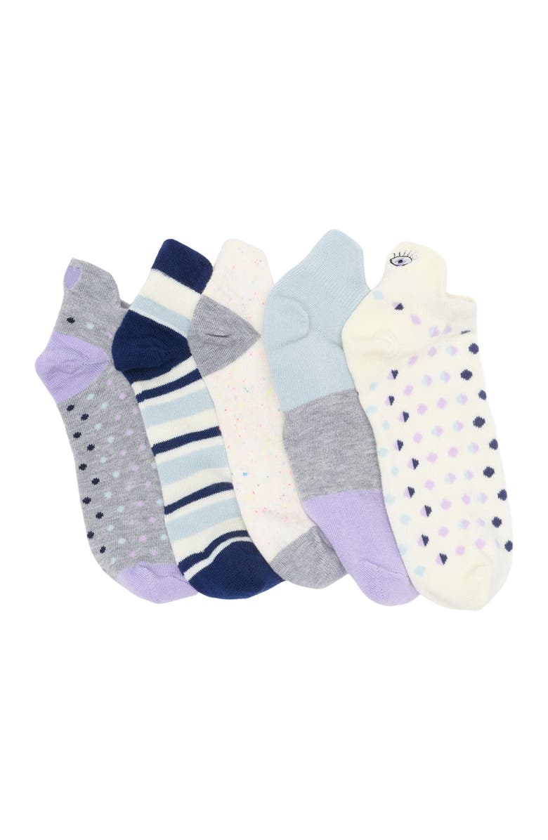 Abound Embroidered Back Tab No Show Socks - Pack of 5 | Nordstromrack