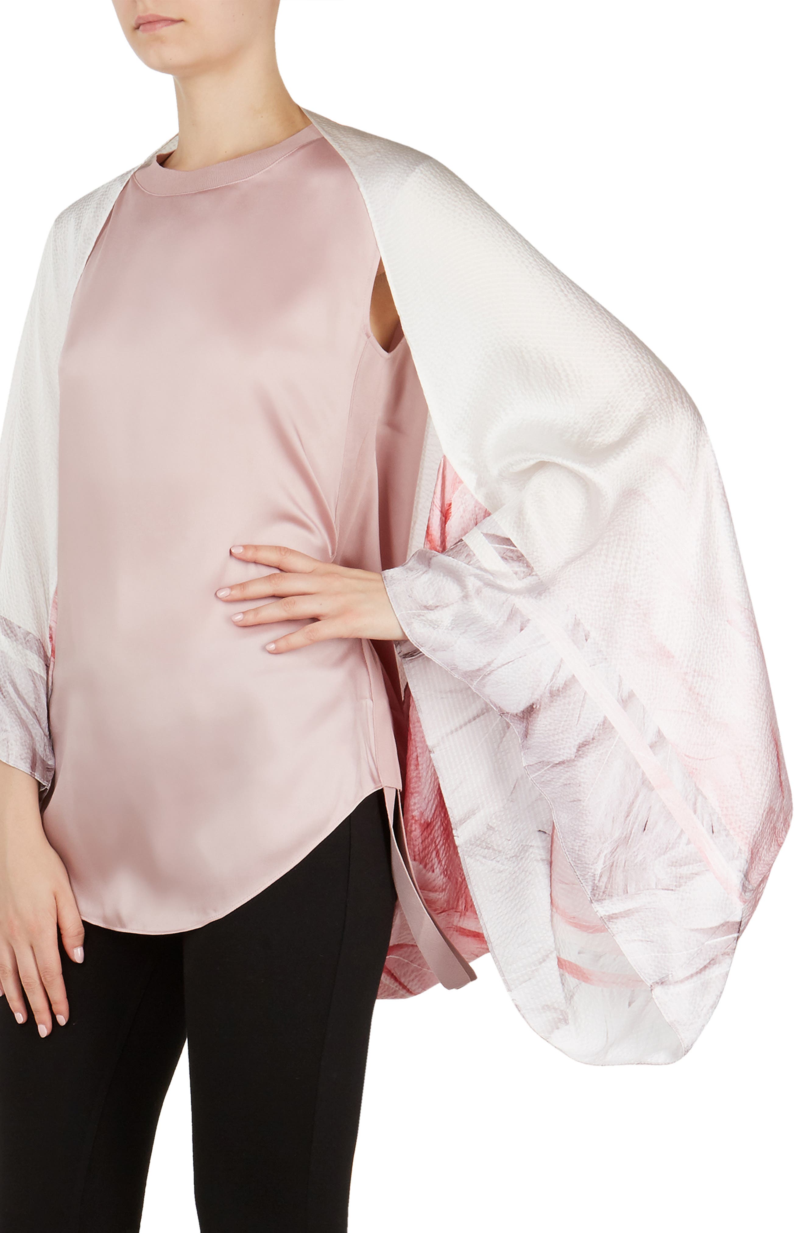 Ted Baker London Angel Falls Silk Cape Scarf | Nordstrom
