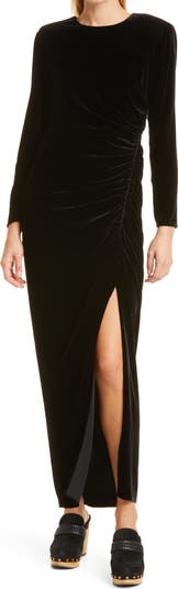 Veronica Beard Victoria Beard Lawton Velvet Silk Blend Long Sleeve ...