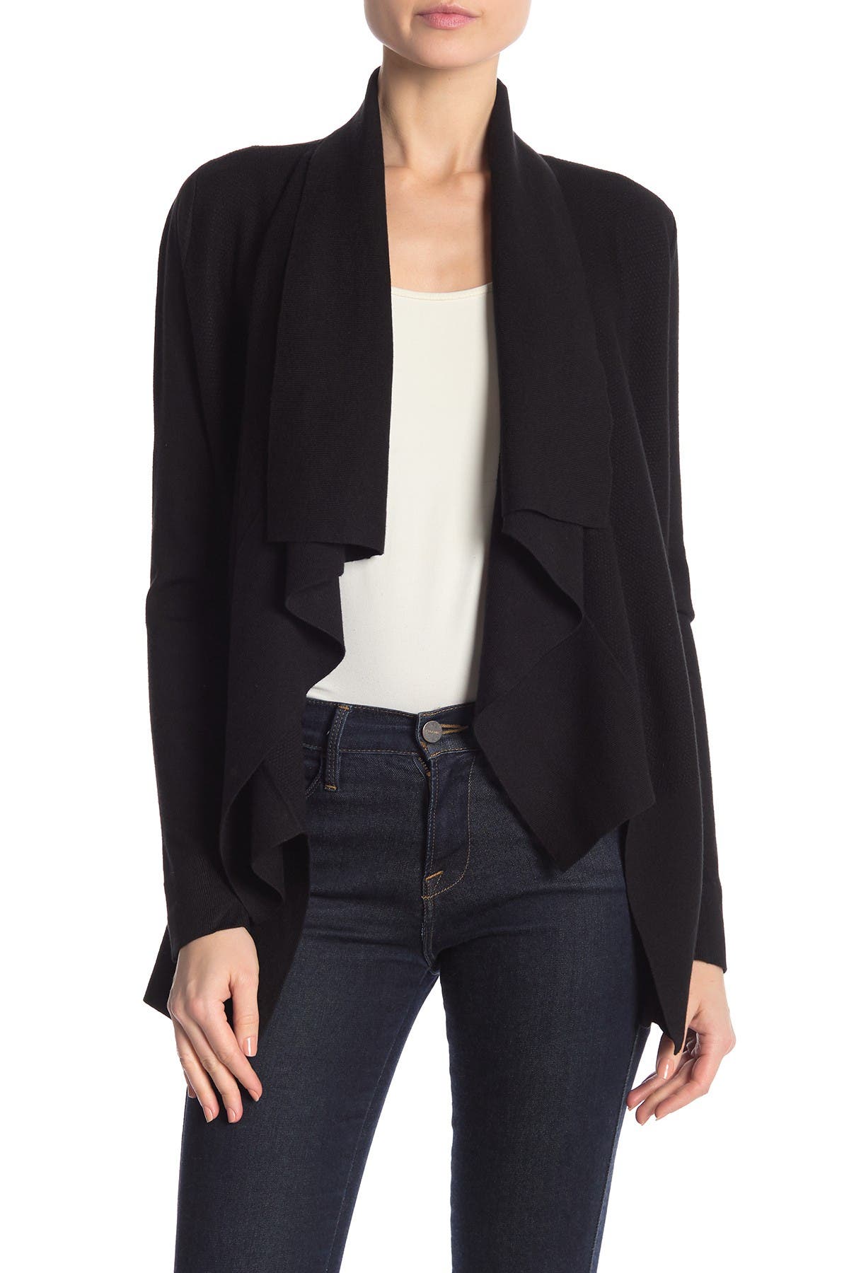 CYRUS Seed Stitch Drape Front Cardigan | Nordstromrack