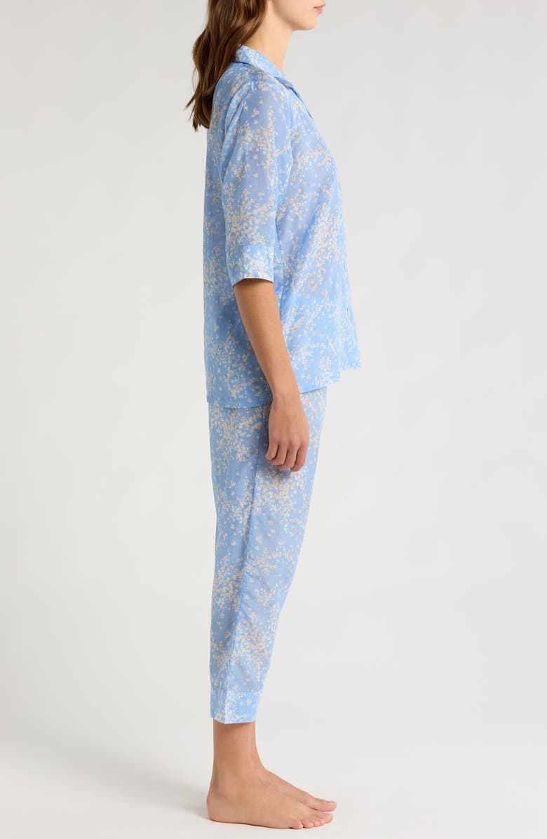 Papinelle Cheri Blossom Cotton & Silk Crop Pajamas | Nordstromrack