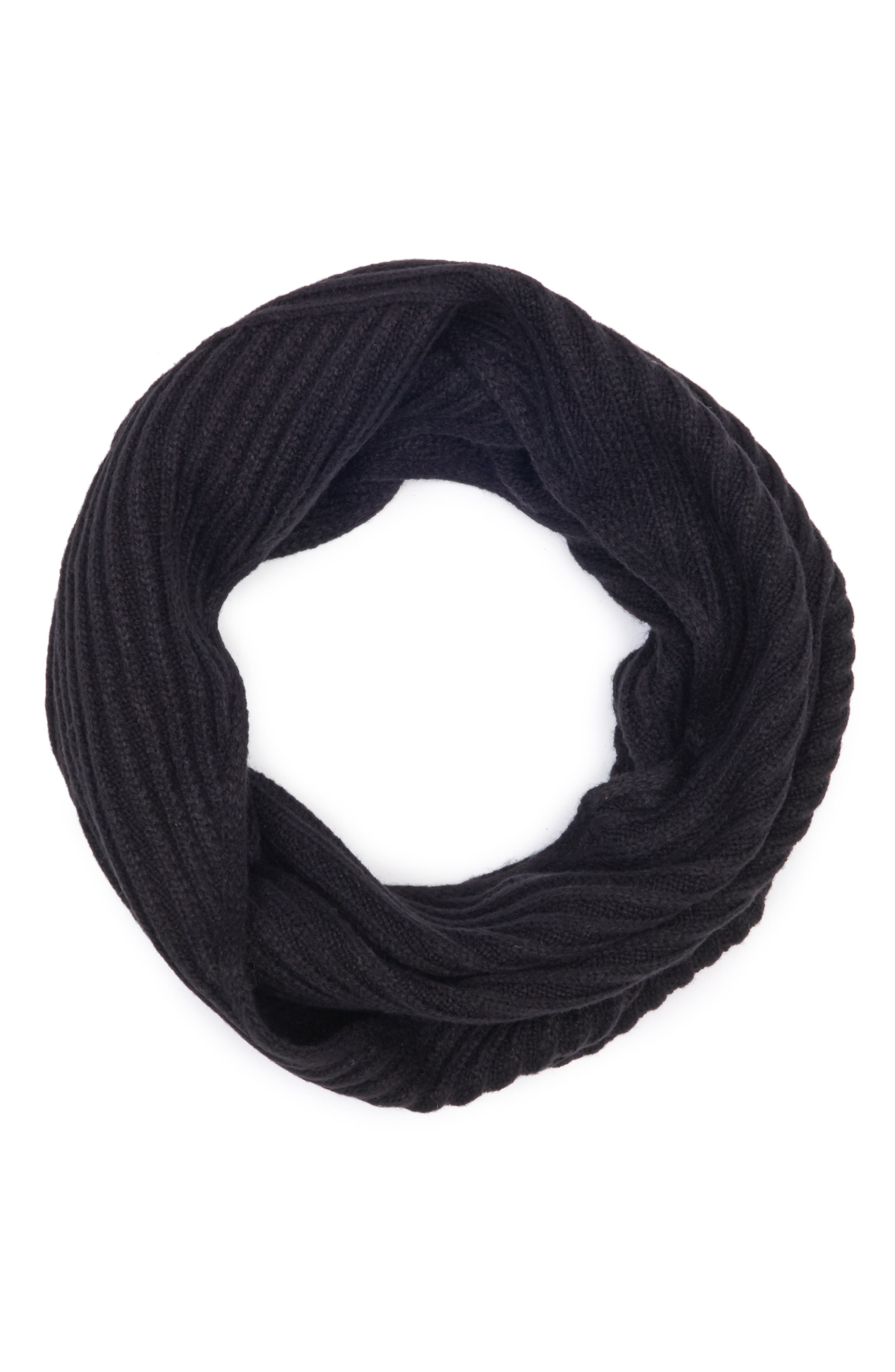 AllSaints Traveling Rib Knit Infinity Scarf | Nordstromrack