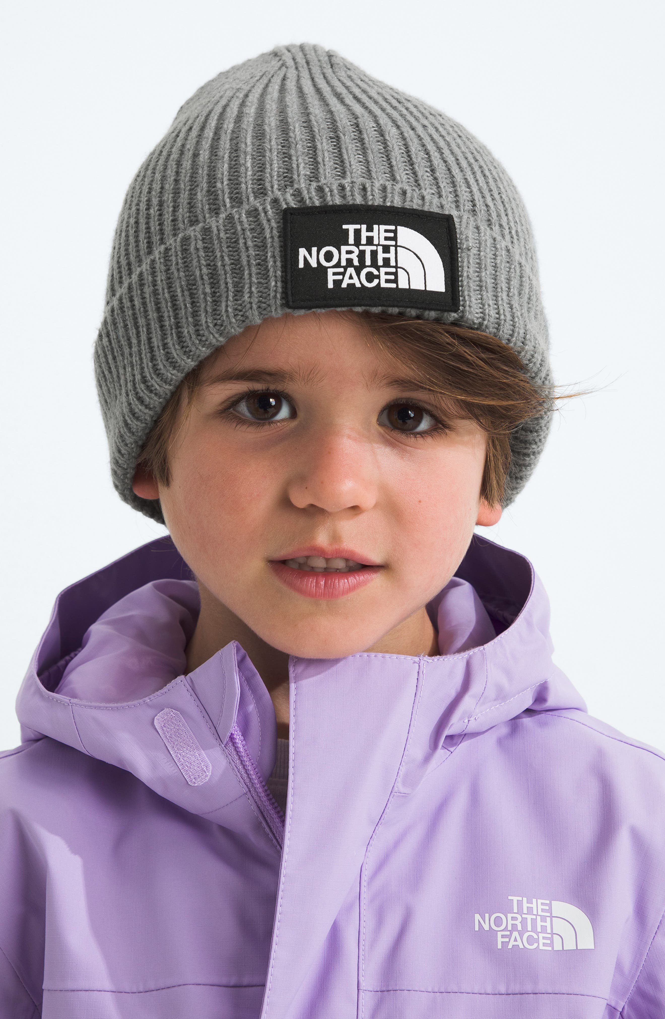 The North Face Kids' Logo Box Cuffed Recycled Beanie | Nordstrom
