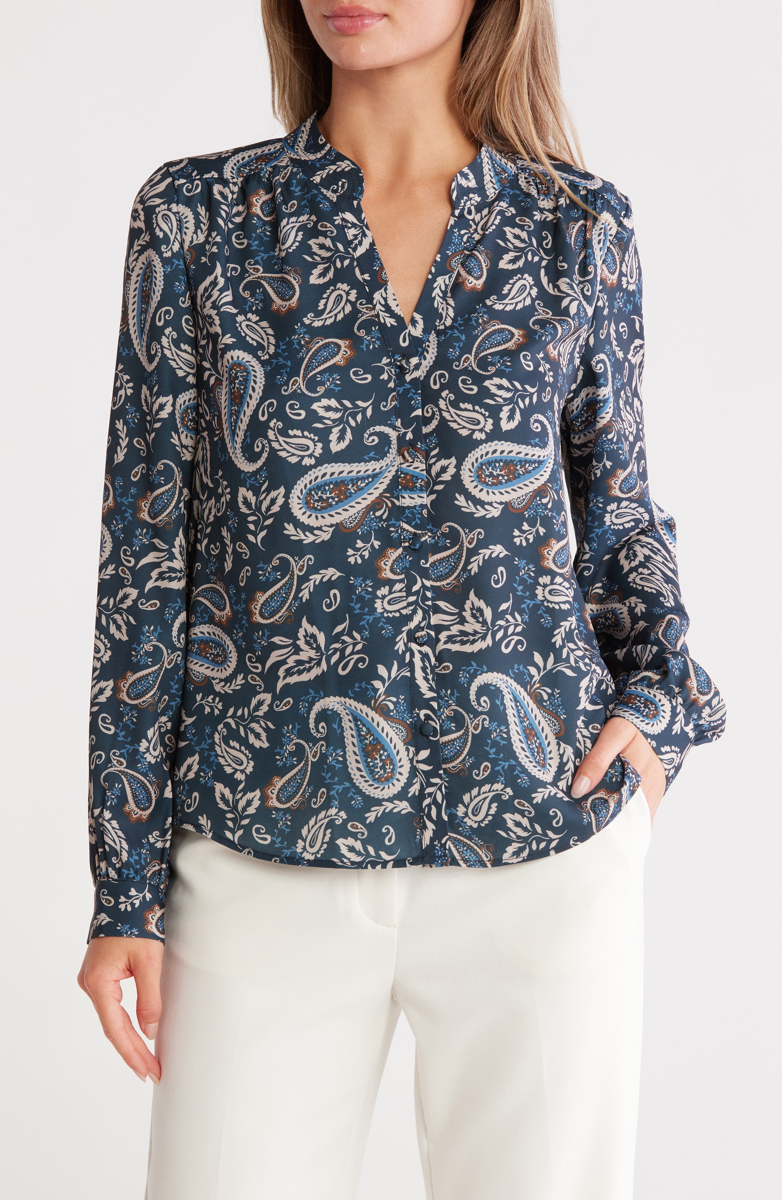 Gemma + Jane Long Sleeve Button-Up Shirt | Nordstromrack