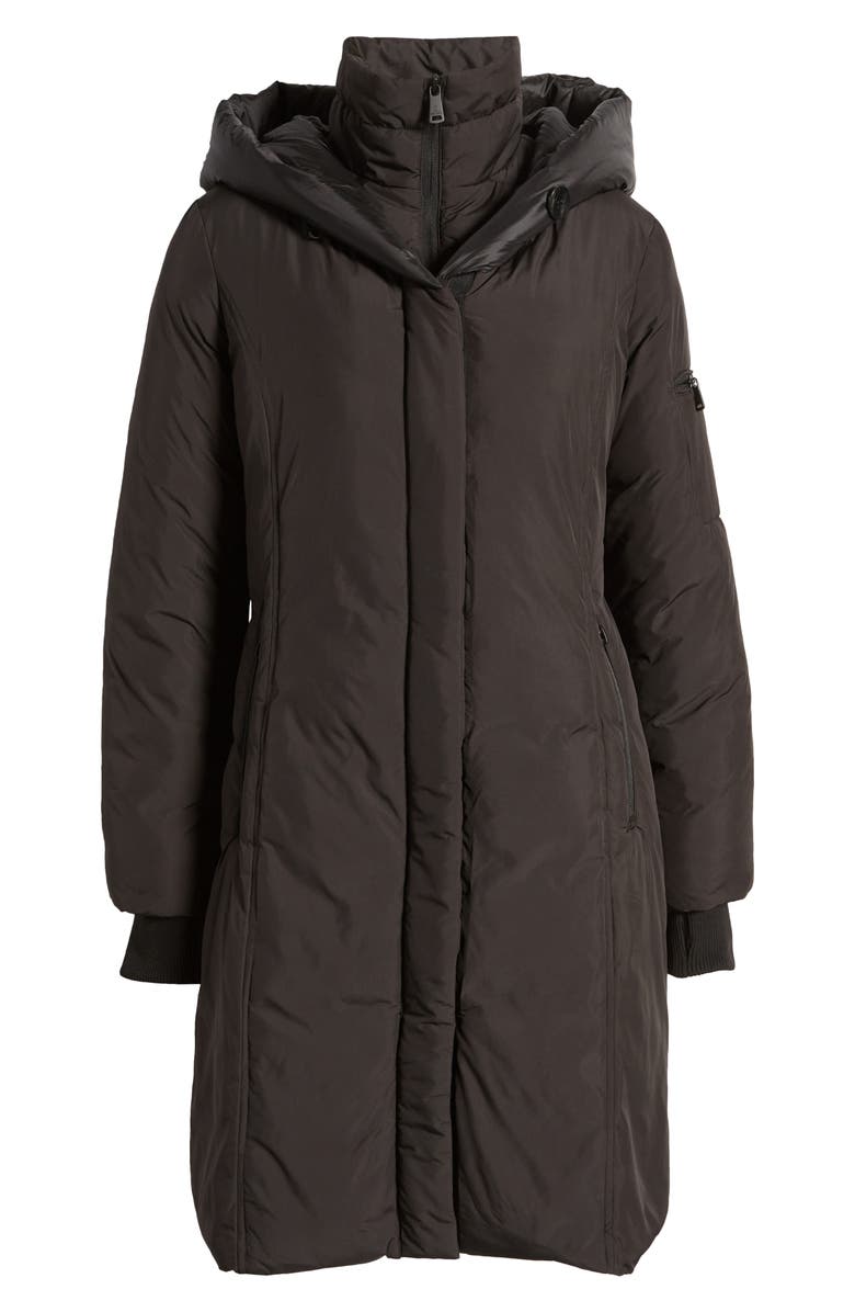 Bernardo Hooded Insulated Recycled Polyester Parka with Bib | Nordstromrack