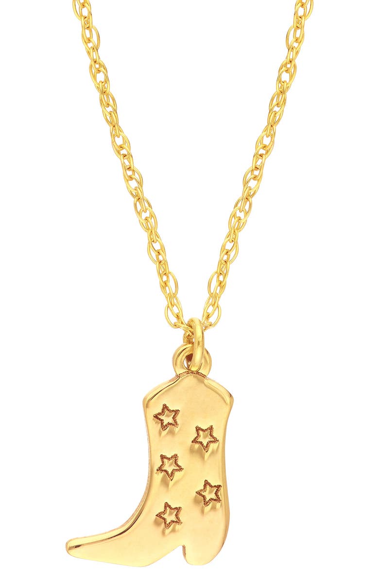 HAWLEY ST Mini Cowboy Boot Pendant Necklace | Nordstromrack