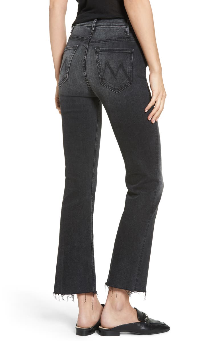MOTHER The Hustler High Waist Frayed Ankle Jeans | Nordstrom