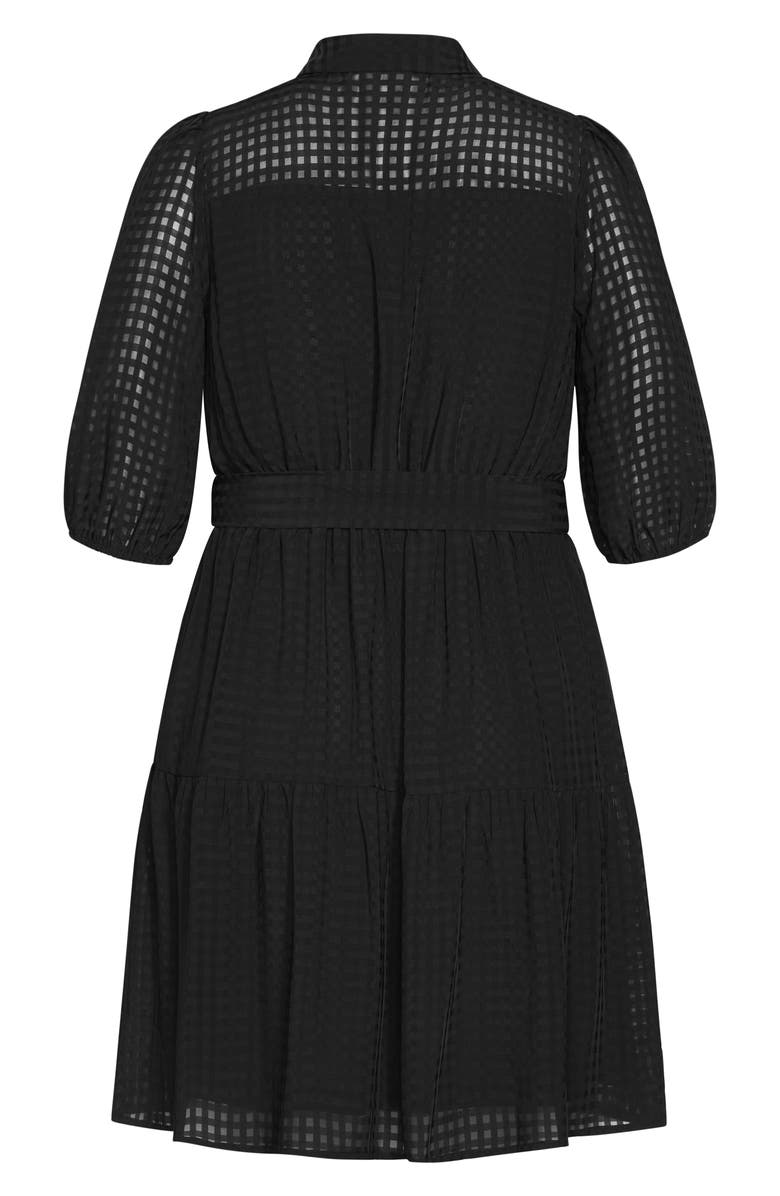 City Chic Kassidy Check Shirtdress | Nordstromrack