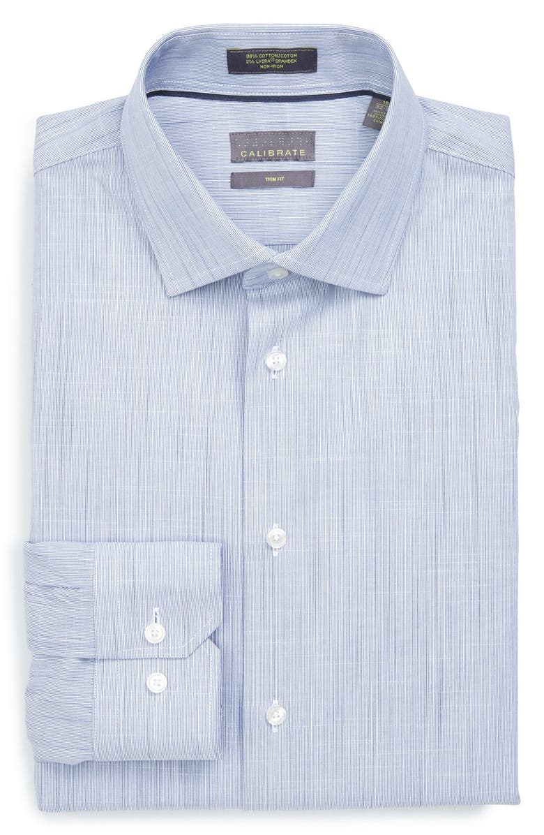 Calibrate Trim Fit Non-Iron Textured Dress Shirt | Nordstrom