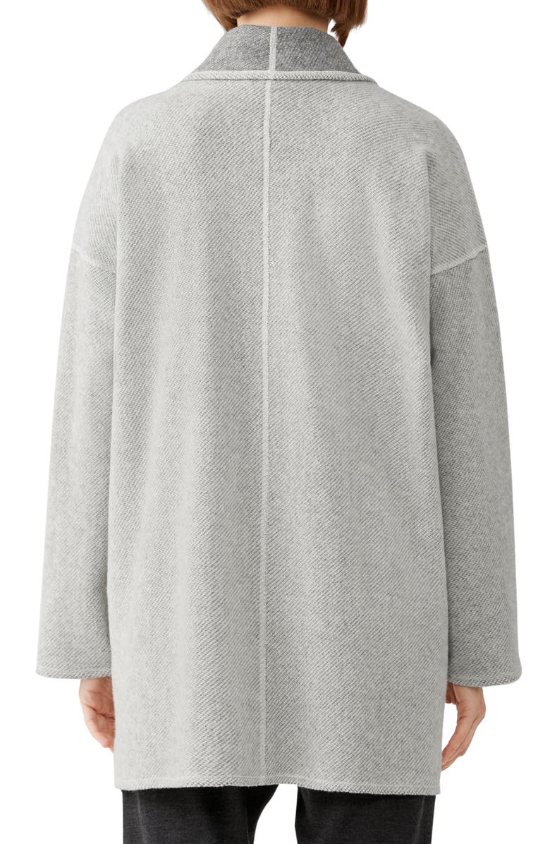 Eileen Fisher High Collar Organic Cotton & Wool Blend Coat | Nordstromrack