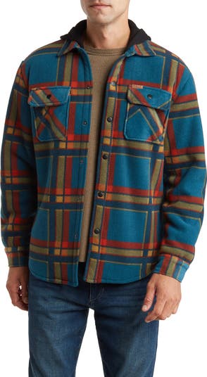 MATIX Plaid Polar Fleece Faux Shearling Lined Shirt Jacket | Nordstromrack