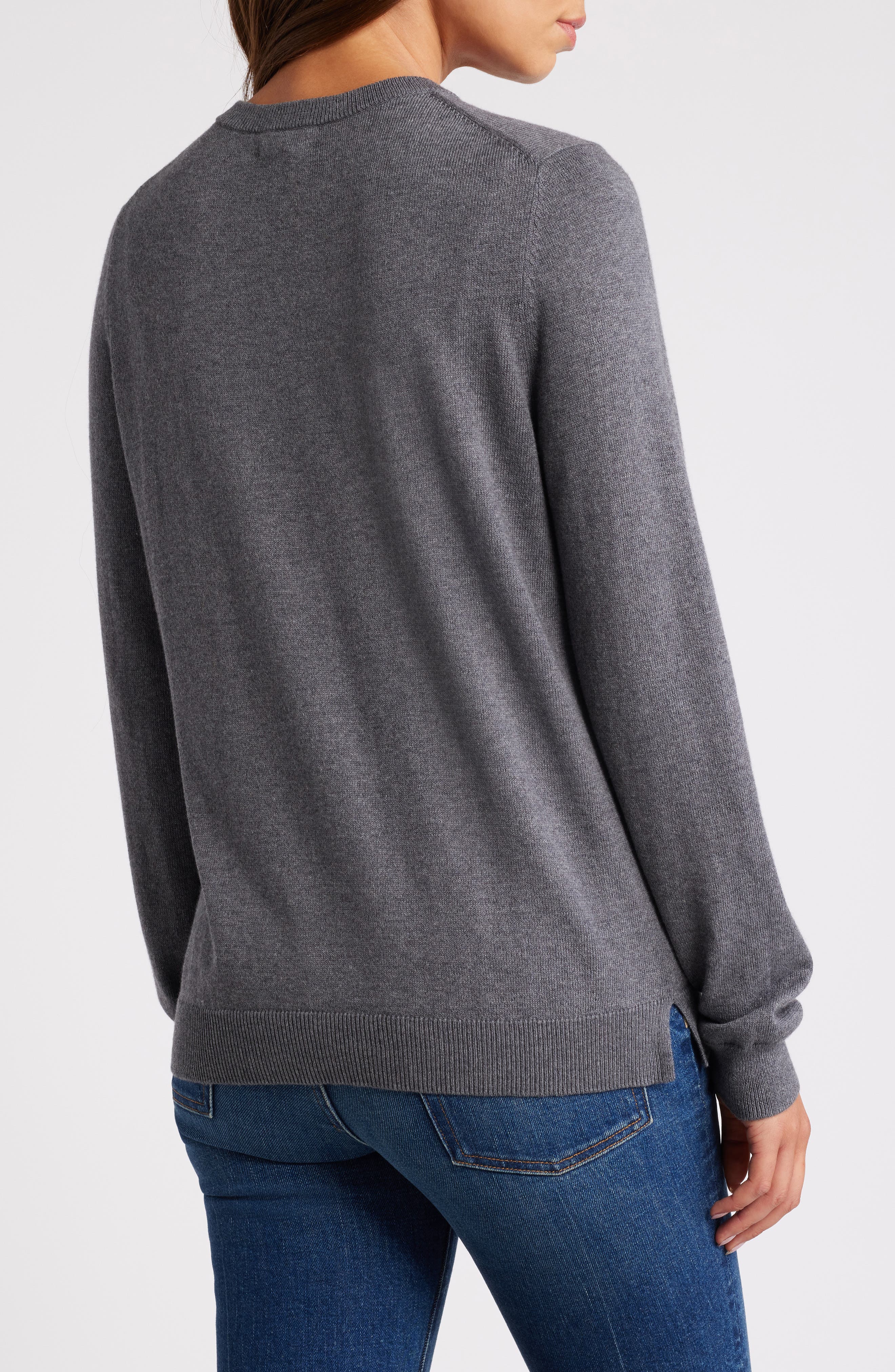 Caslon® Cotton & Cashmere Crewneck Sweater | Nordstromrack
