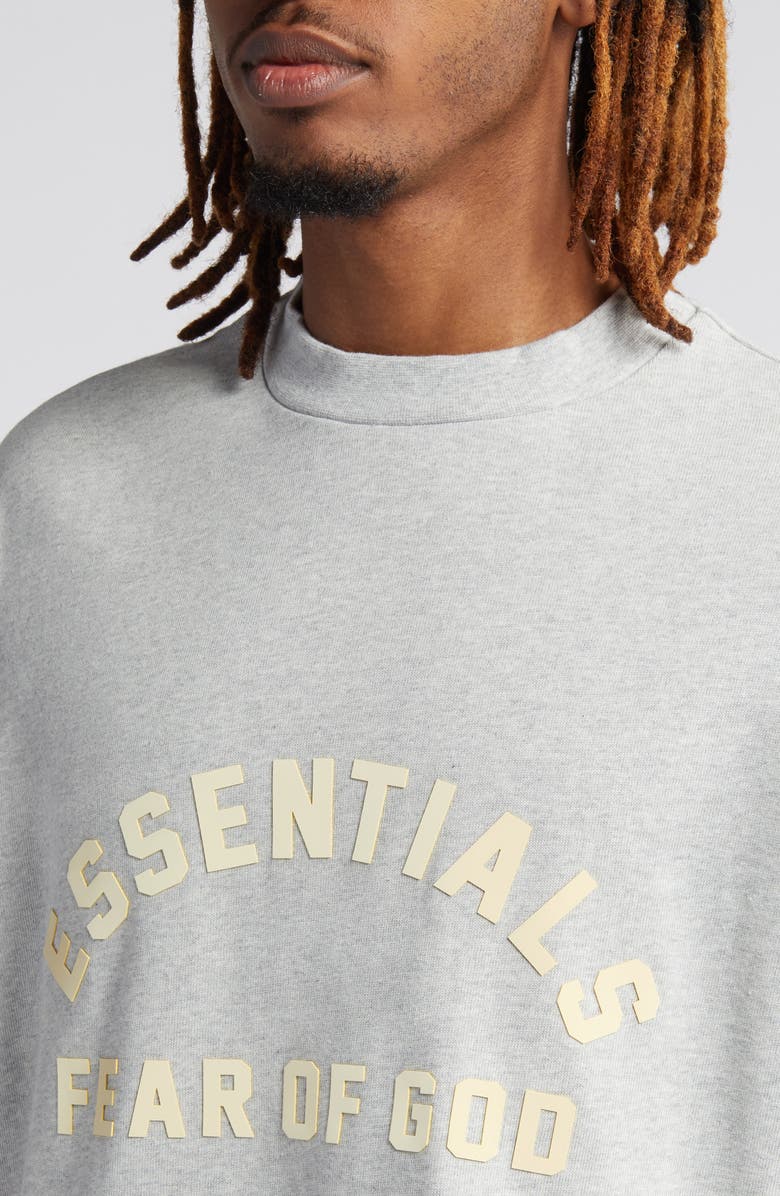 Fear of God Essentials Oversize Long Sleeve Logo Graphic T-Shirt ...