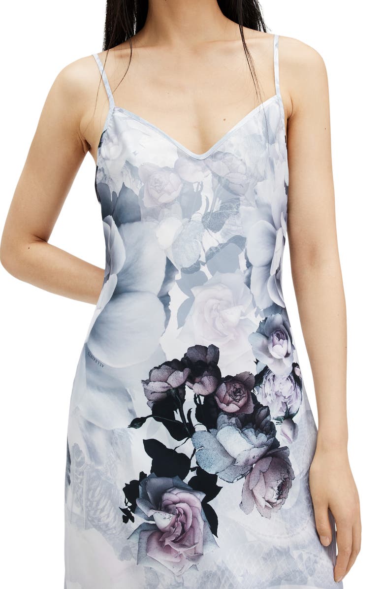 AllSaints Bryony Valley Floral Midi Slipdress | Nordstromrack