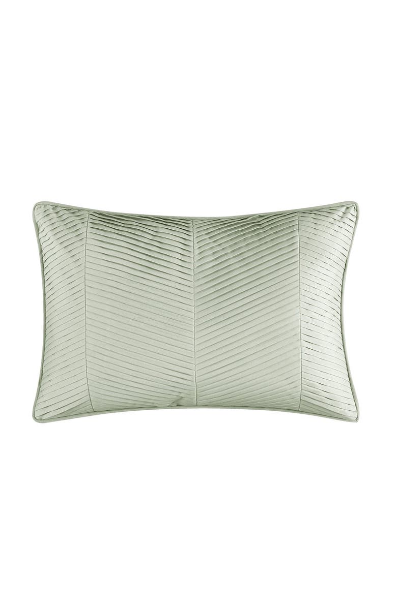 CHIC Aveline Plush Ribbed Chevron Design King Comforter Set - Beige - 6 ...