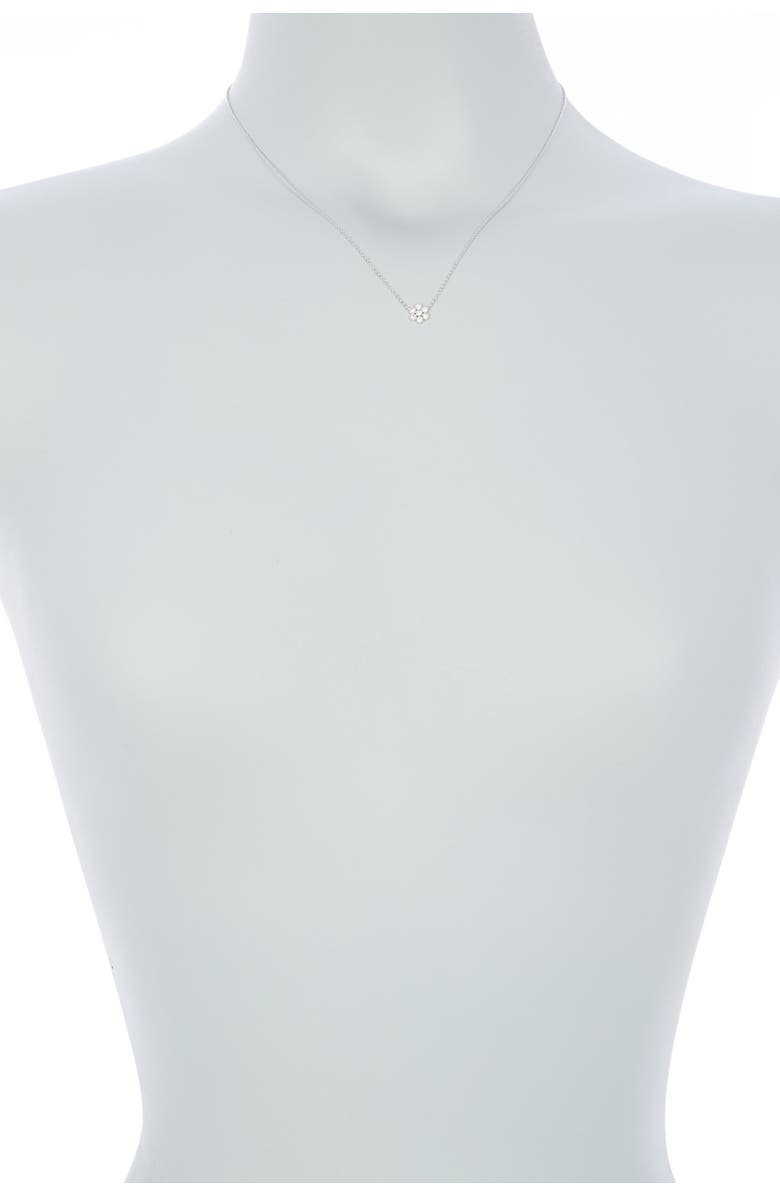 Bony Levy 18K White Gold Mila Diamond Flower Pendant Necklace - 0.07 ...