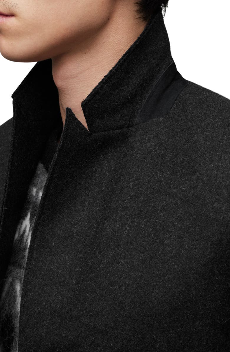 AllSaints Barnard Wool Blend Coat | Nordstromrack