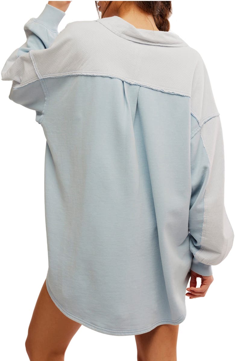Free People Madeleine Oversize Collared Sweatshirt | Nordstromrack