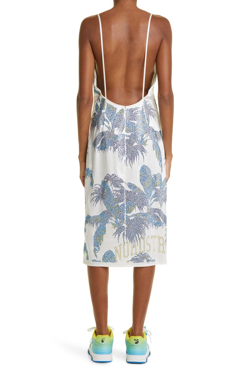 Off-White Gender Inclusive Beaded Jungle Print Slipdress | Nordstromrack