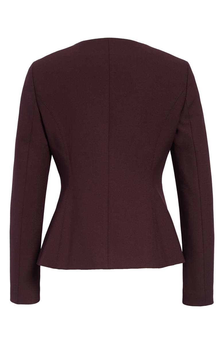 BOSS Jepeplar Zip Front Peplum Jacket | Nordstromrack