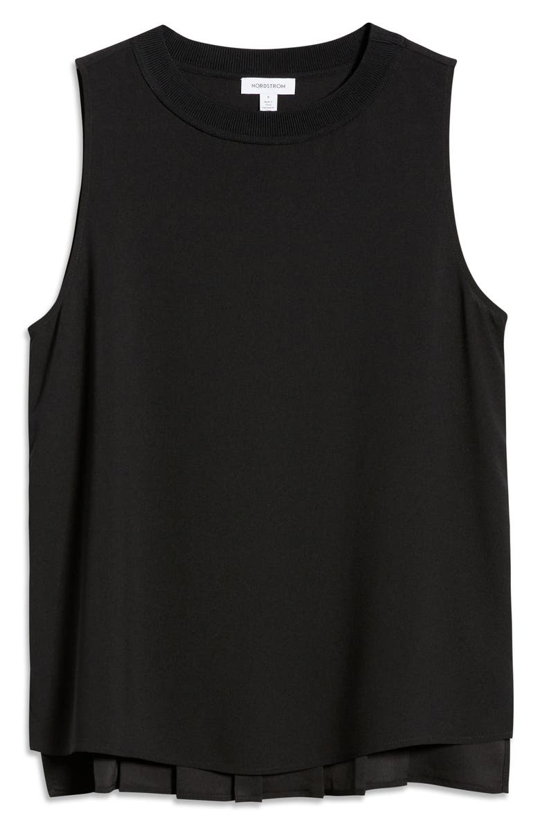 Nordstrom Pleat Back Sleeveless Woven Top | Nordstromrack