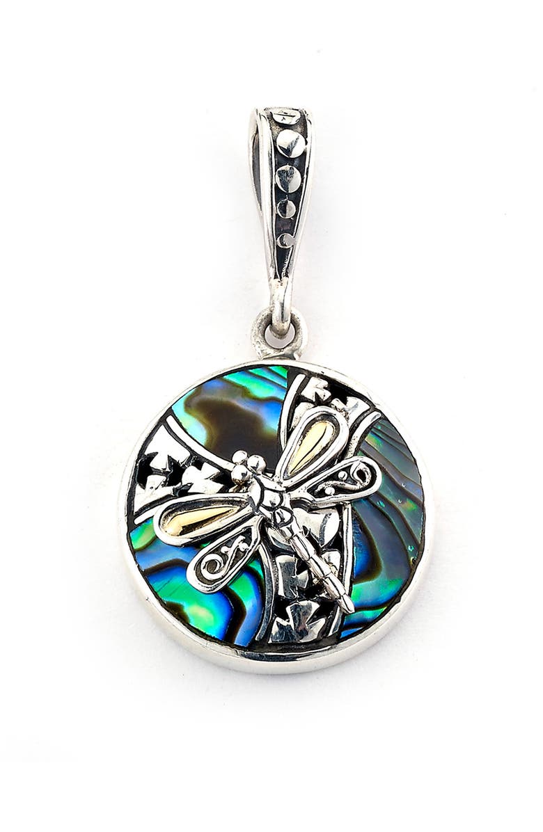SAMUEL B. Two-Tone Abalone Shell Dragonfly Pendant | Nordstromrack