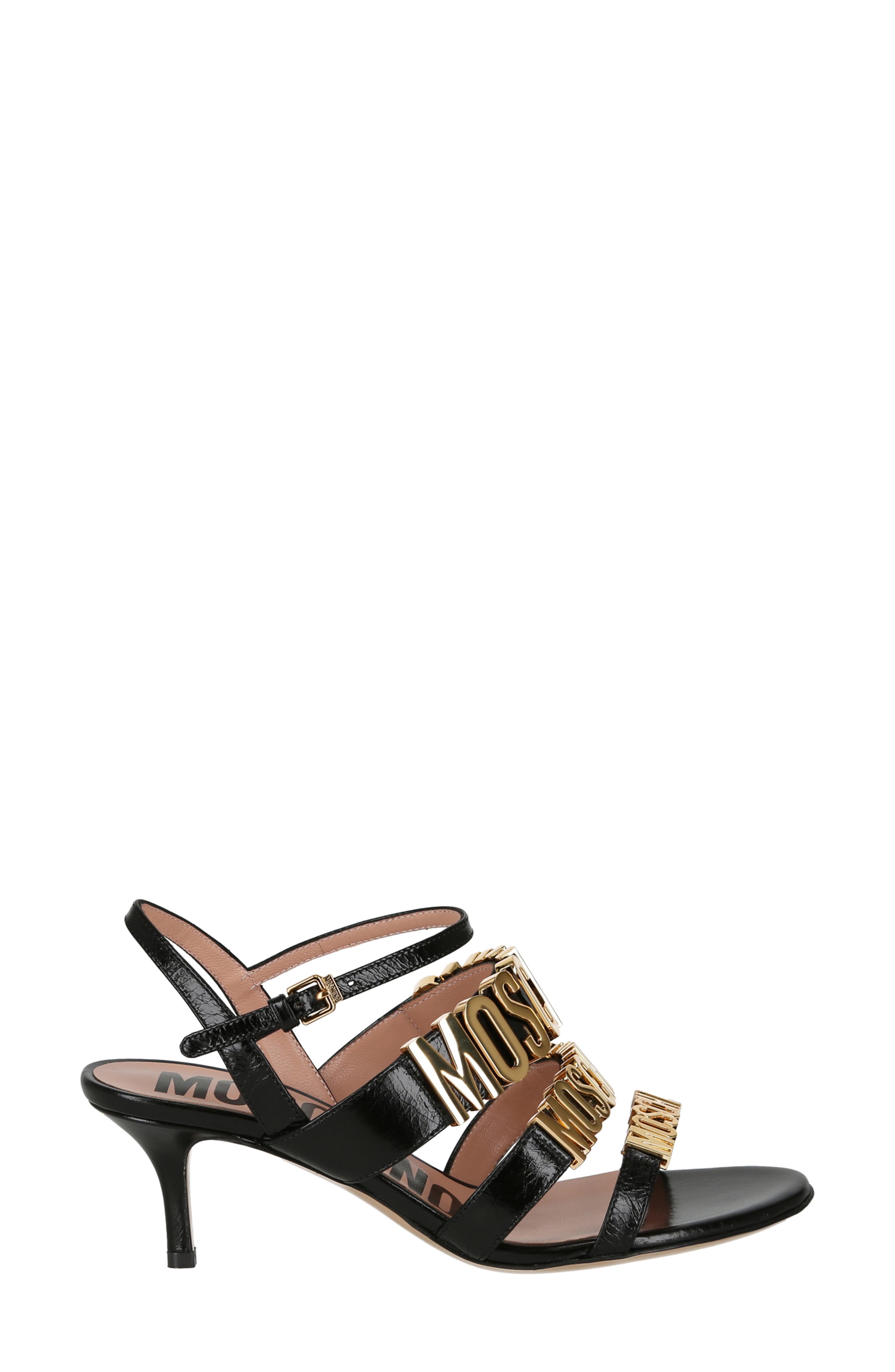 Moschino Logo Ankle Strap Sandal (Women) | Nordstromrack
