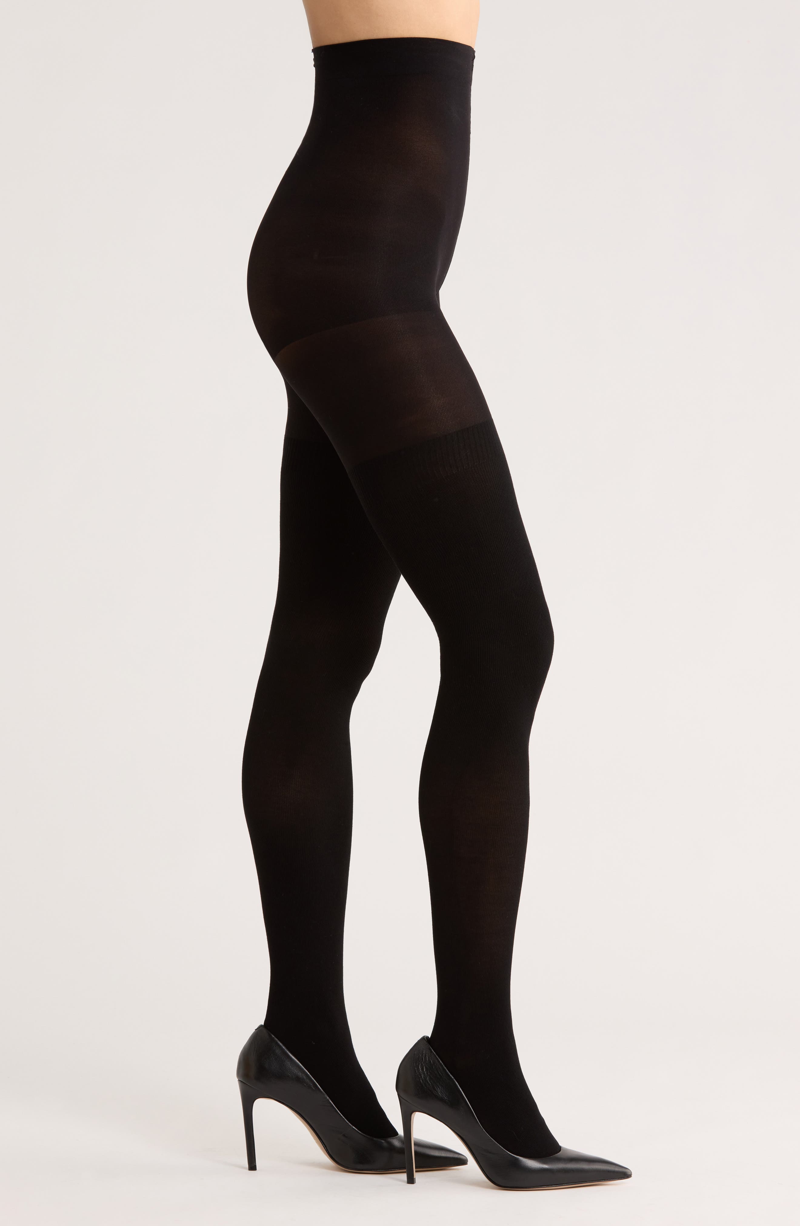 Nordstrom Faux Thigh High Rib Tights | Nordstrom
